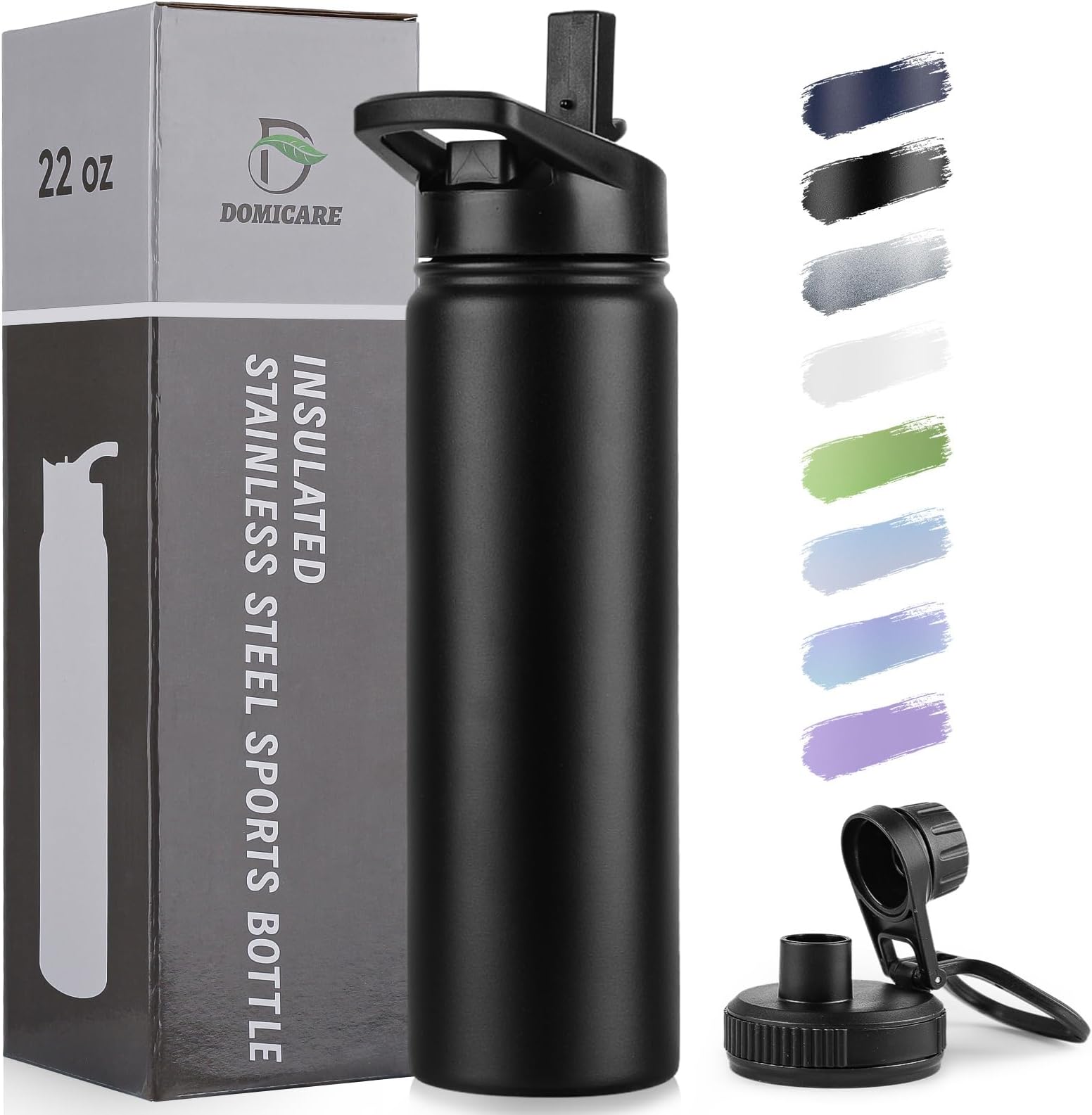 Amazon.com: Tal Water Bottle Double Wall Insulated Stainless Steel ...