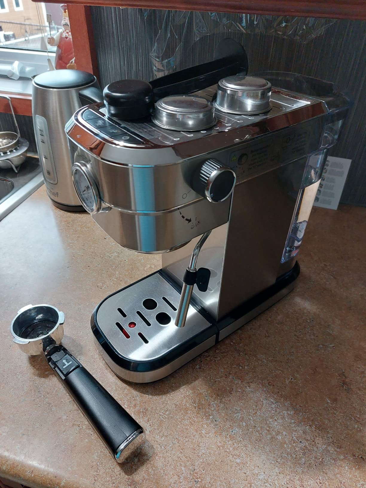 FOHERE Espresso Machine, 15 Bar Espresso and Cappuccino Maker with Milk ...