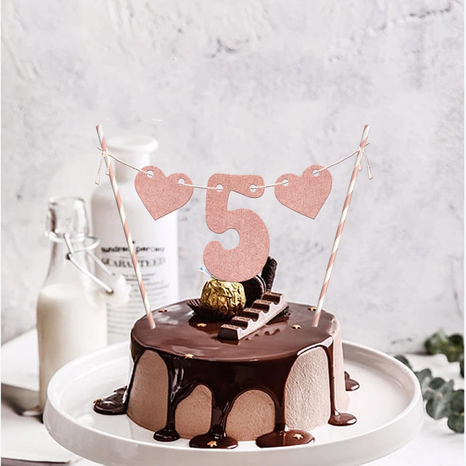 Snapklik.com : 5th Birthday Cake Topper, 5 Cake Topper, Sweet Baby 5th ...