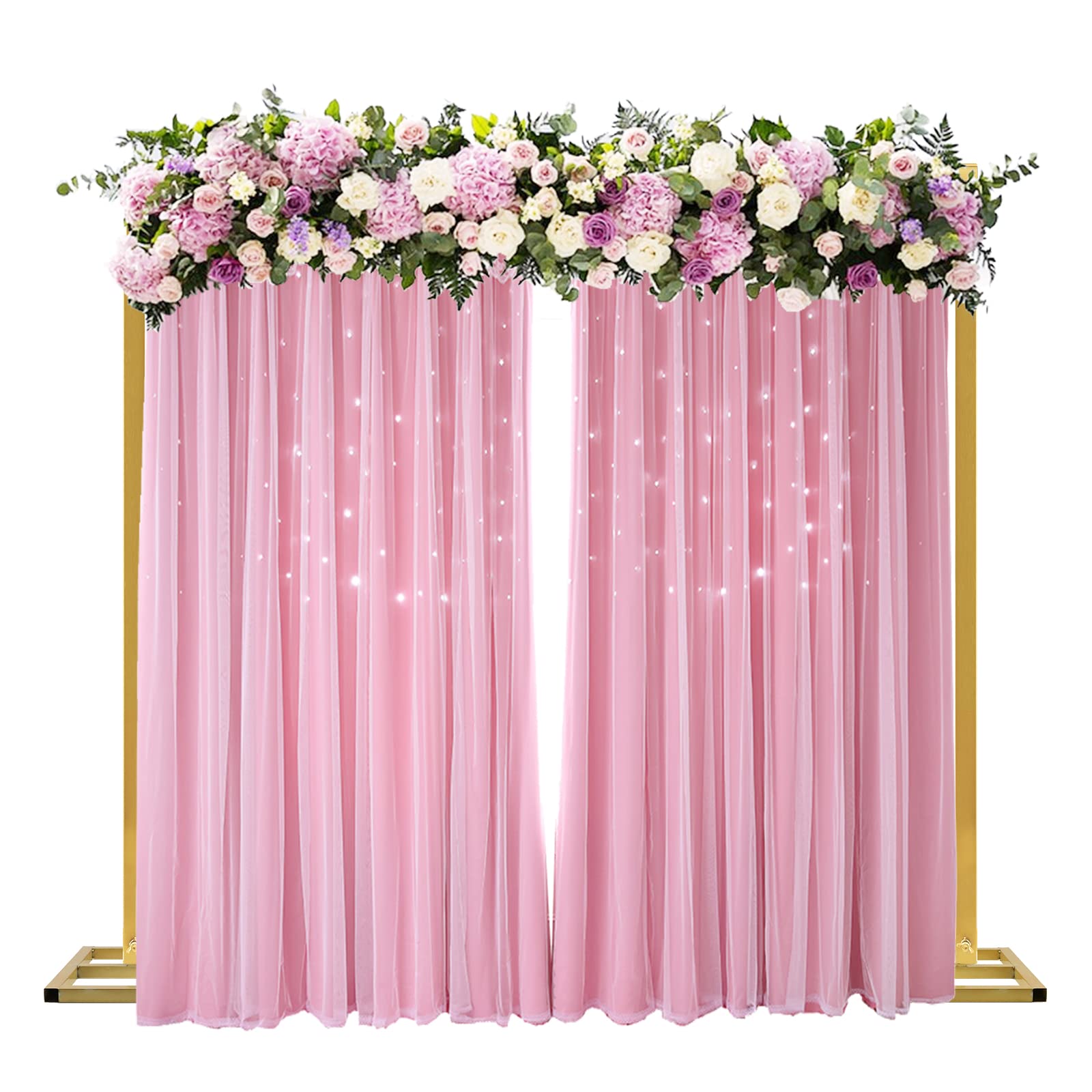 GSYXERGILES 10x10FT Backdrop Stand for Parties Backdrop Adjustable ...