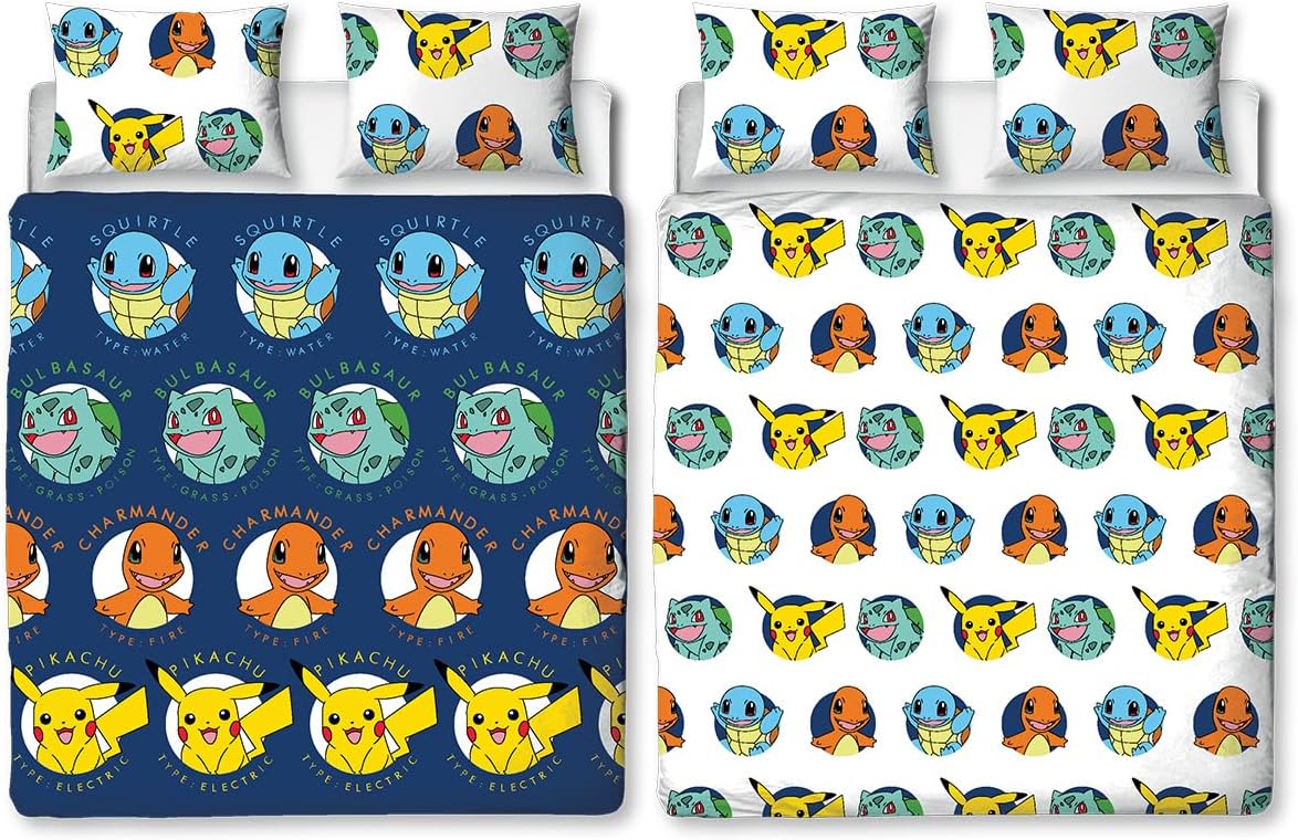 Character World Pokemon Official Double Duvet Cover Set, Gotta Design ...