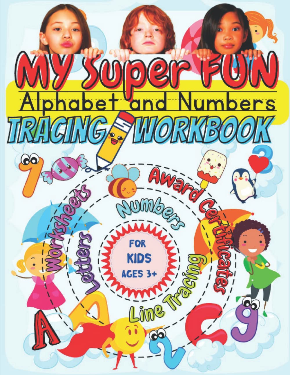 Buy My Super Fun Alphabet and Numbers Learning Workbook | Lines and ...