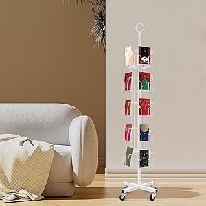 Amazon.com: LOHISHILO 20 Pockets Countertop Rotating Greeting Card Rack ...