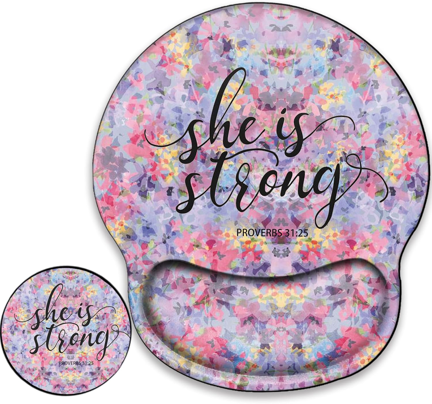 Amazon.com: Bible Verse Mouse Pad with Wrist Rest Ergonomic Scripture ...