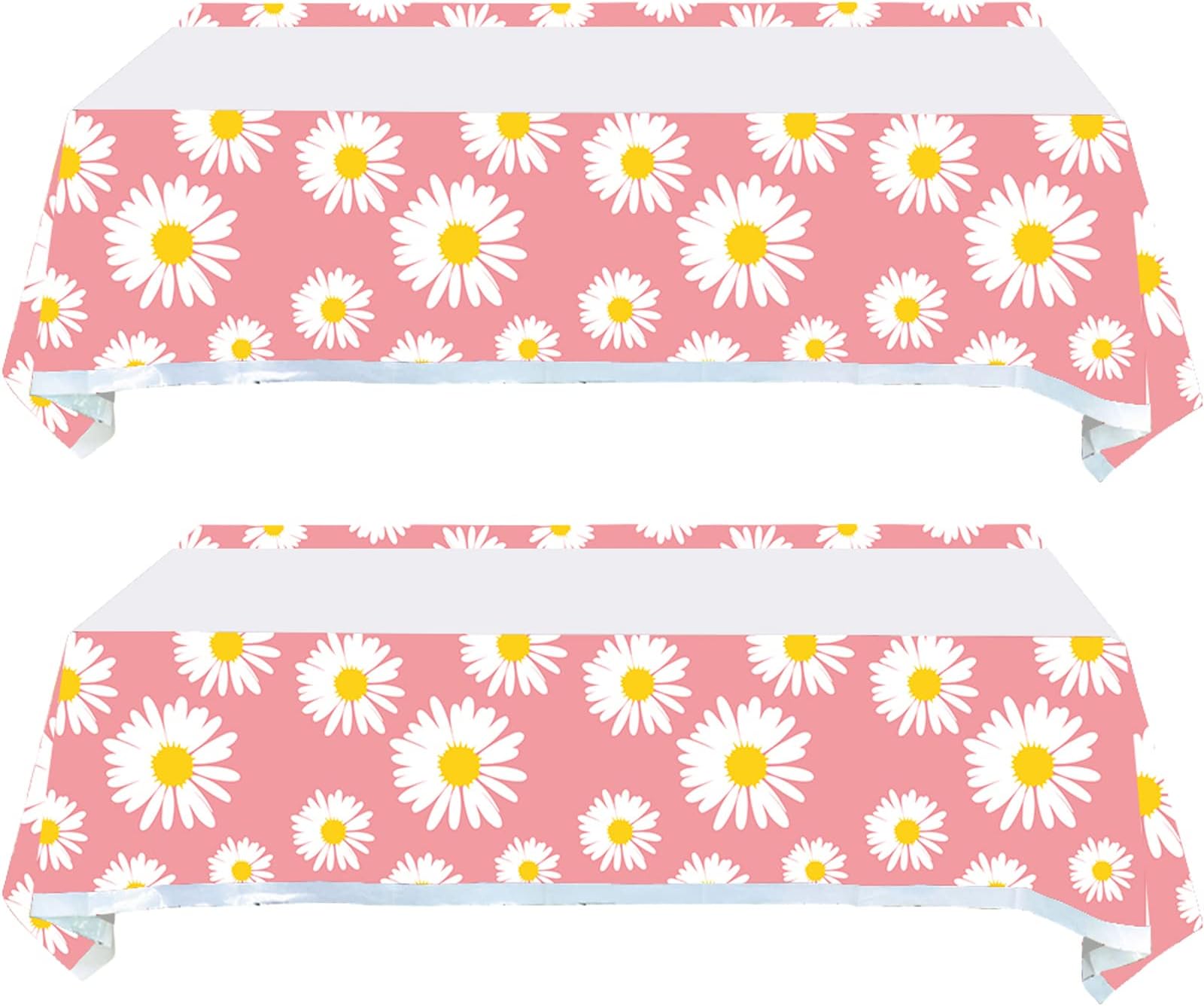 Amazon.com: Daisy Party Decorations-3Pcs Daisy Tablecloth Hippie Boho ...