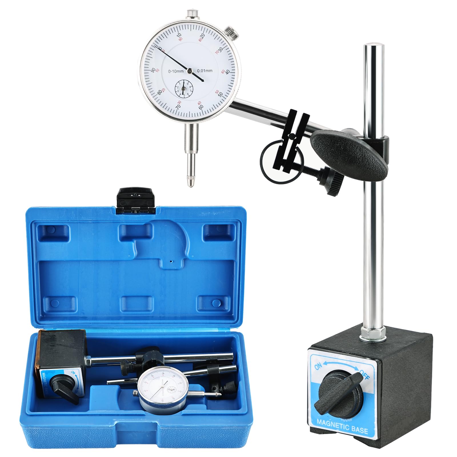 weyleity Precision Dial Indicator with Magnetic Base | Professional ...