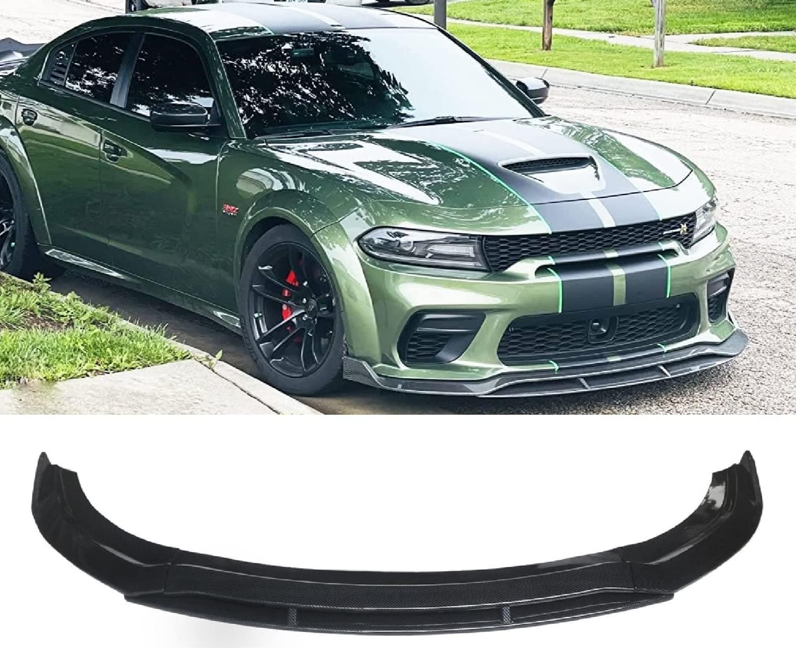 Amazon.com: CHIESMA for Charger Front Lip Fit for 2020-2023 Dodge ...