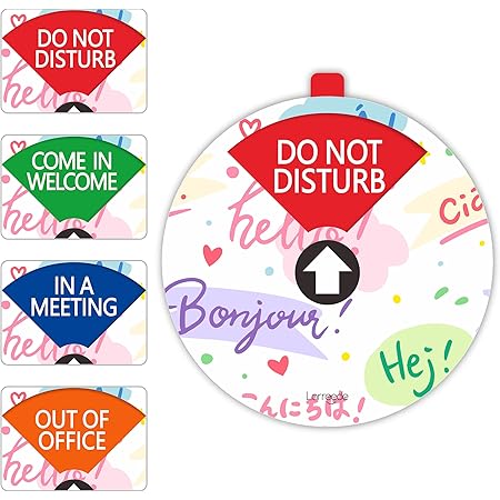 Amazon.com : Privacy Sign,Do Not Disturb/Please Knock/Out of Office/in ...