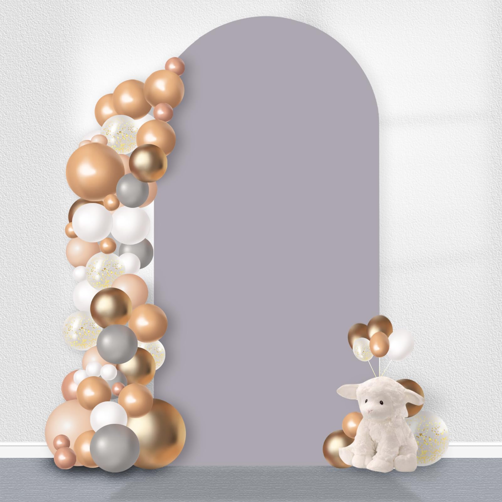 Amazon.com: Arch Backdrop Cover, 4FT Wedding Arch Cover Spandex Fitted ...