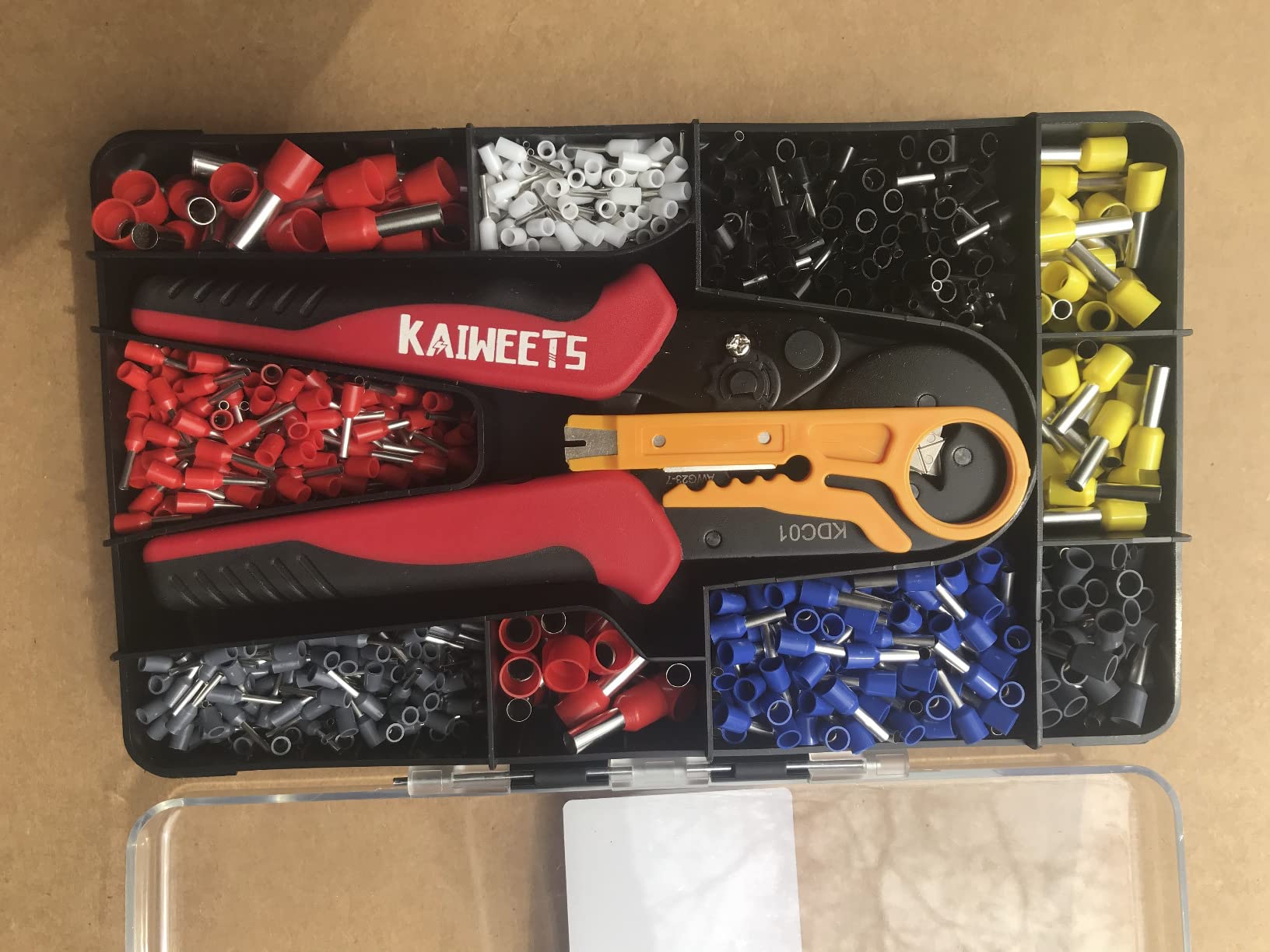 $6/mo - Finance KAIWEETS Ferrule Crimping Tool Kit, AWG 23-7 Self ...