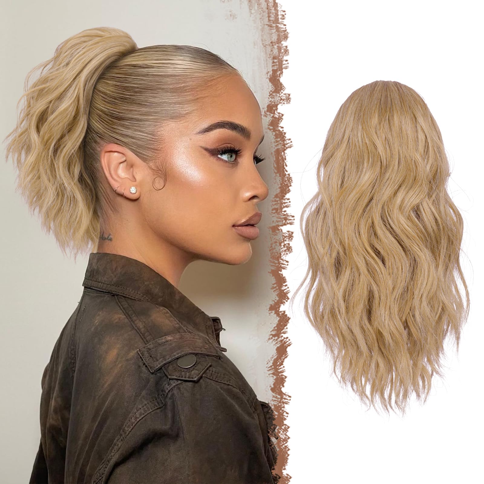 Amazon.com : FESHFEN Ponytail Extensions, Drawstring Ponytails Hair ...