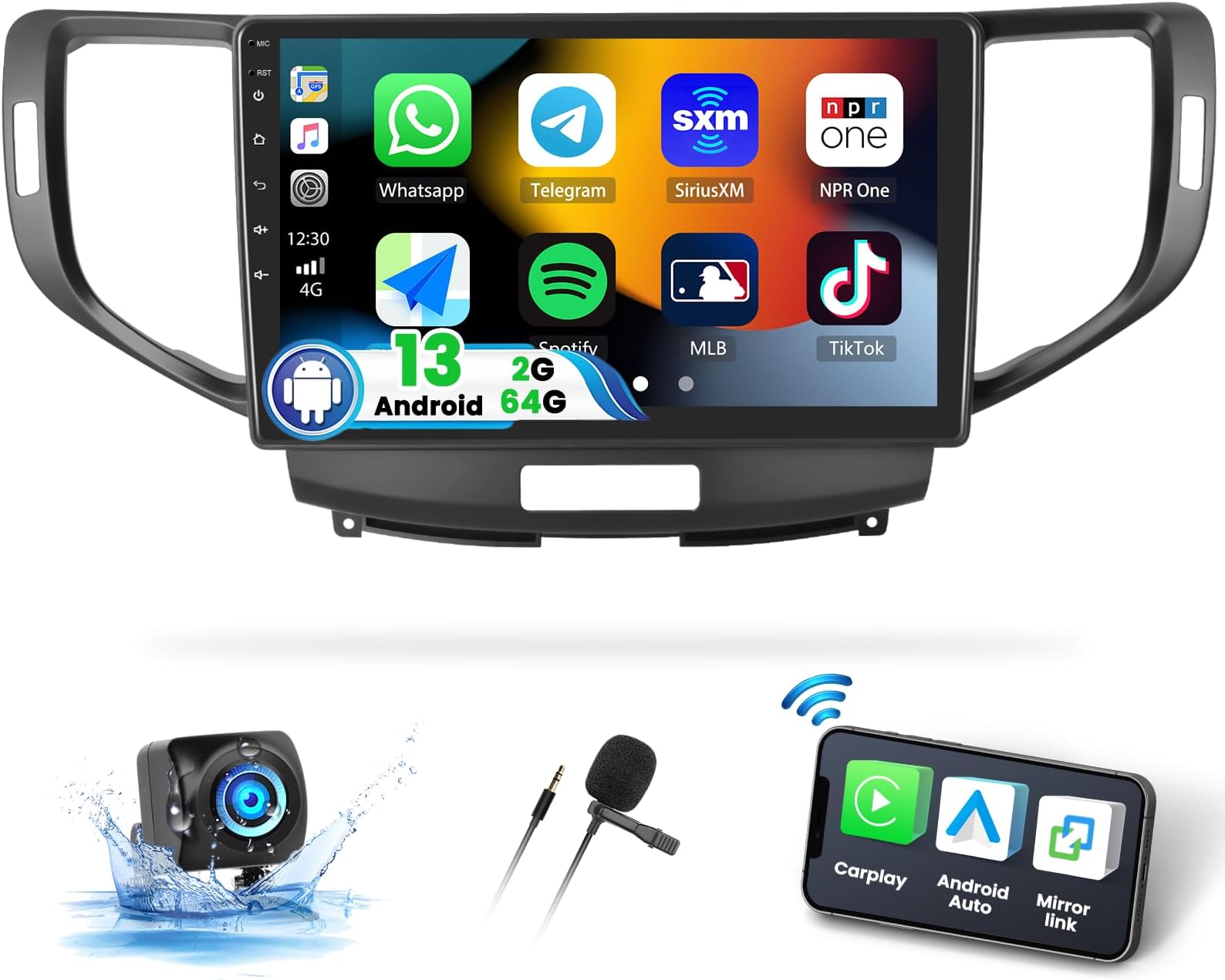 Amazon.com: 2G+64G Android Car Stereo Radio for Acura TSX 2009 2010 ...