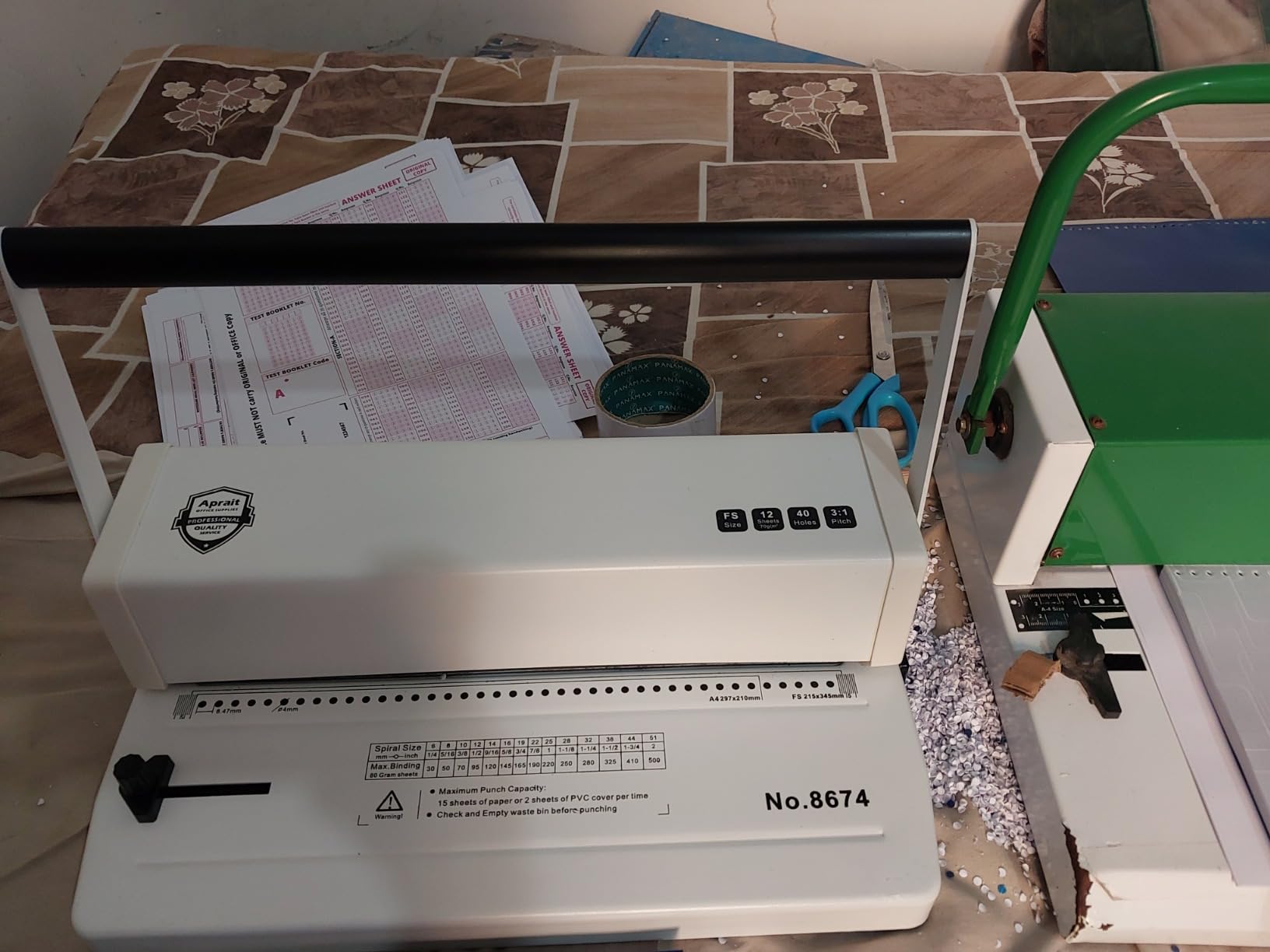 Dotpot Spiral Binding Machine A4 / 14-16 Sheets of 70 GSM & 40 Holes ...