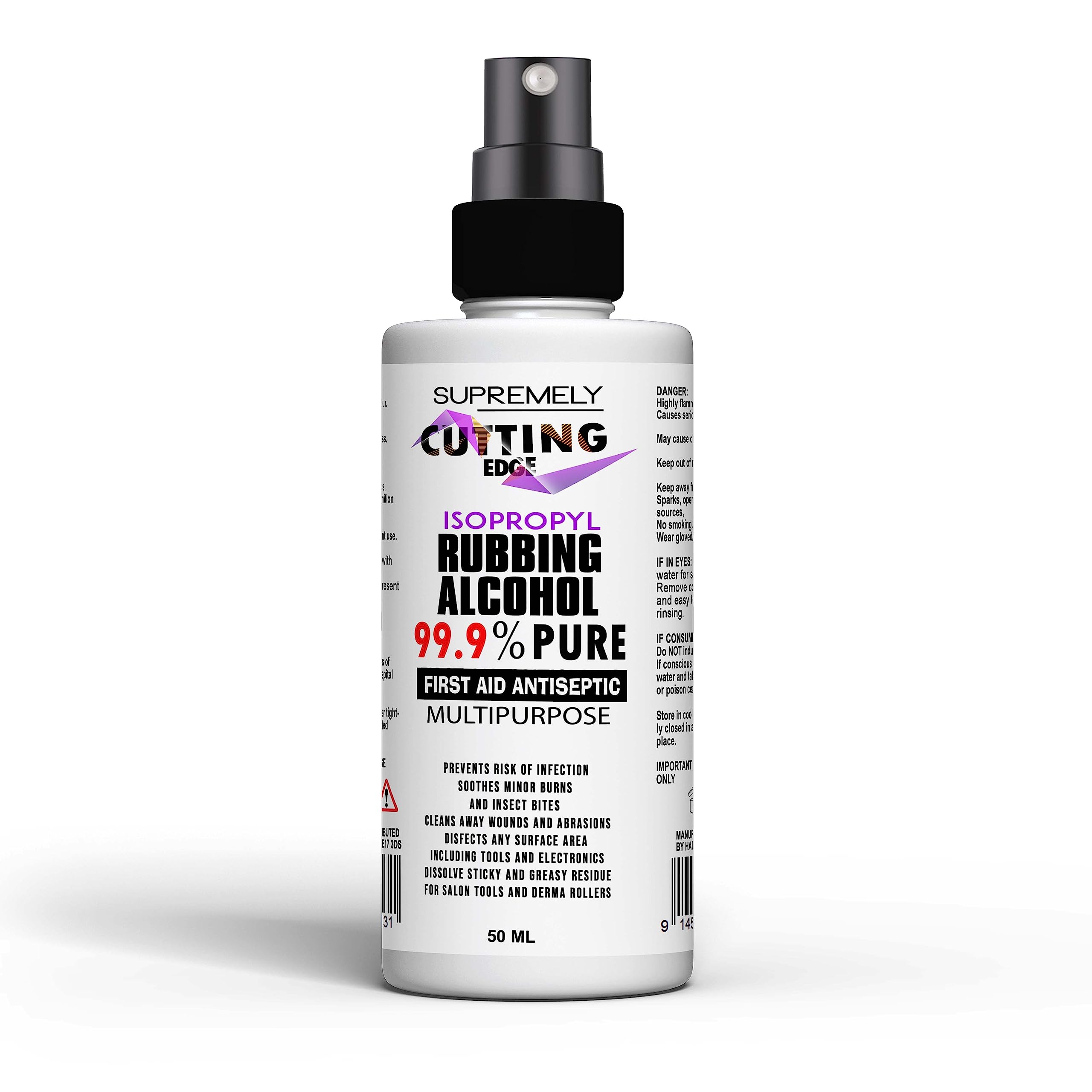 Isopropyl Rubbing Alcohol 99.9% Multipurpose First Aid Antiseptic ...