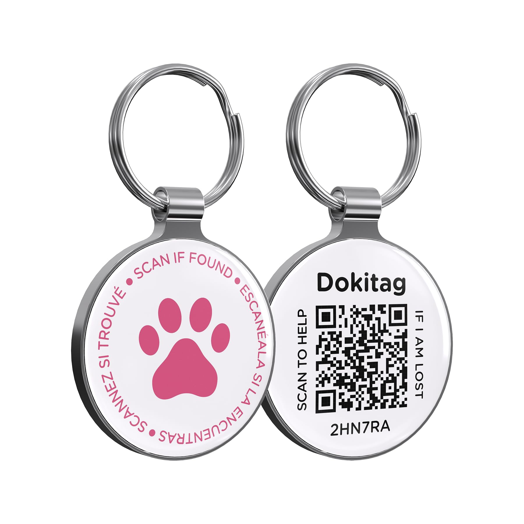 Amazon.com : Dokitag QR Code Pet ID Tag, Dog ID Tag,QR Code Dog Tag，Pet ...