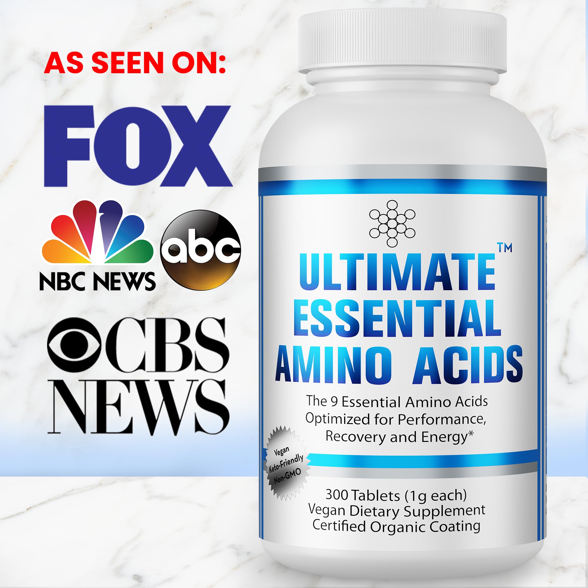 Snapklik.com : Ultimate 100% Essential Amino Acid Supplement - 300 Easy ...