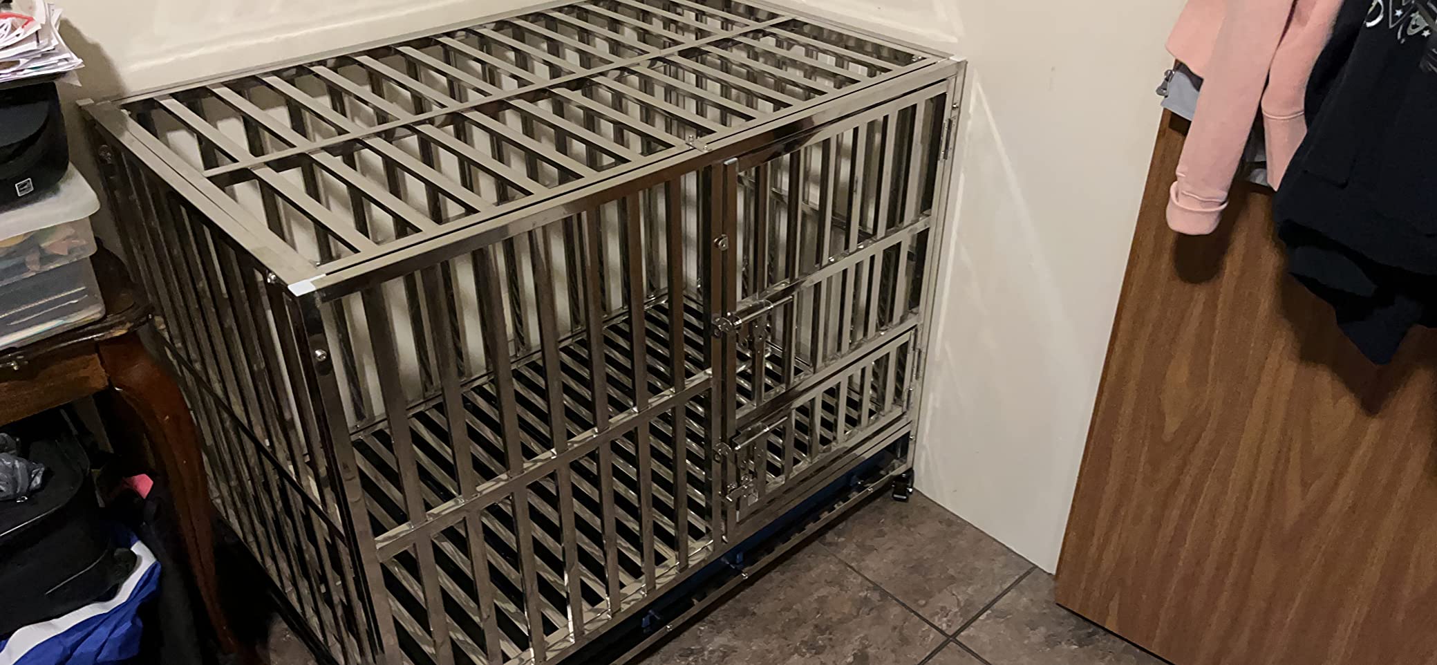 $42/mo - Finance 42 inch Heavy Duty Indestructible Dog Crate for Large ...