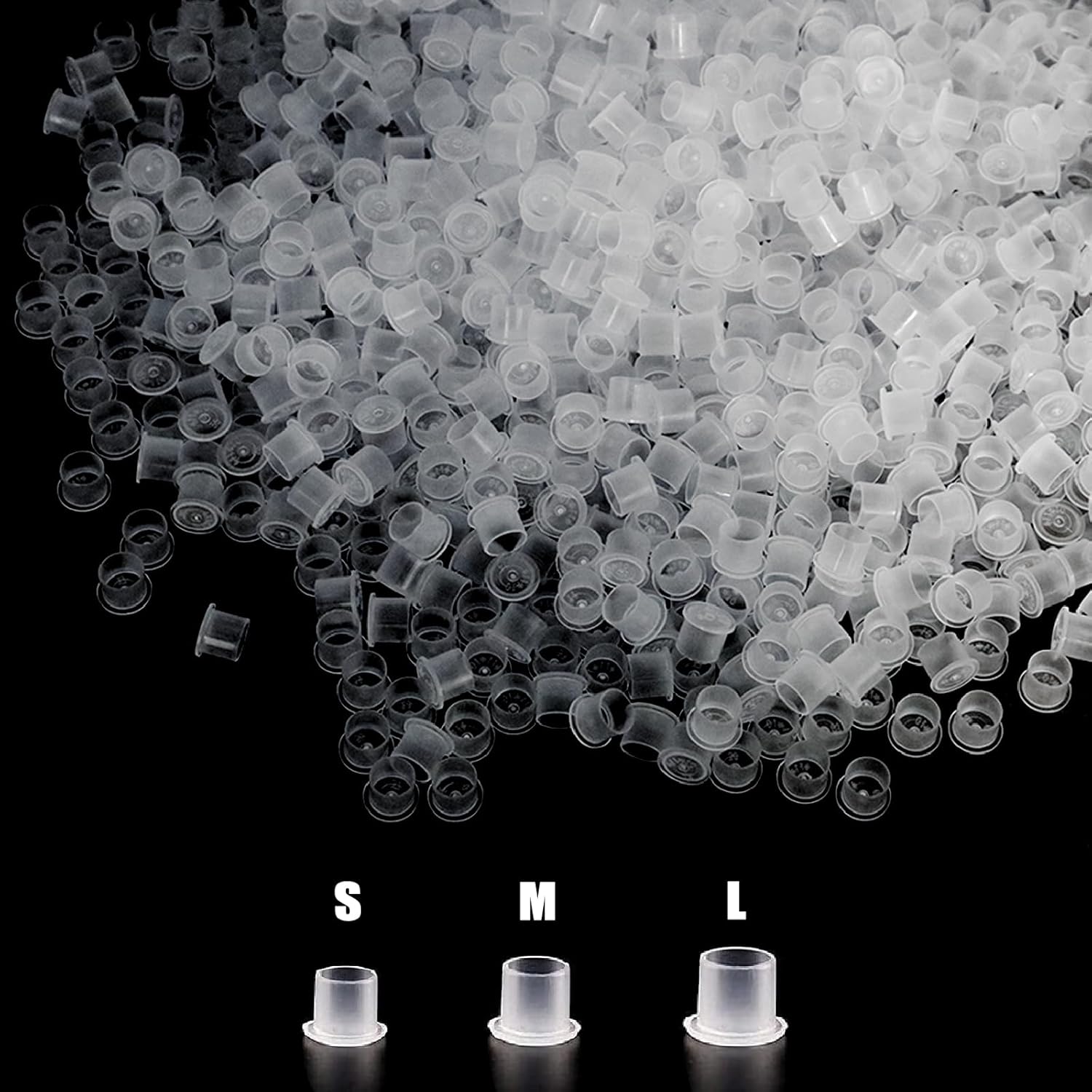 Amazon.com: Tattoo Ink Caps - SOTICA 300pcs Tattoo Ink Cups with Base ...