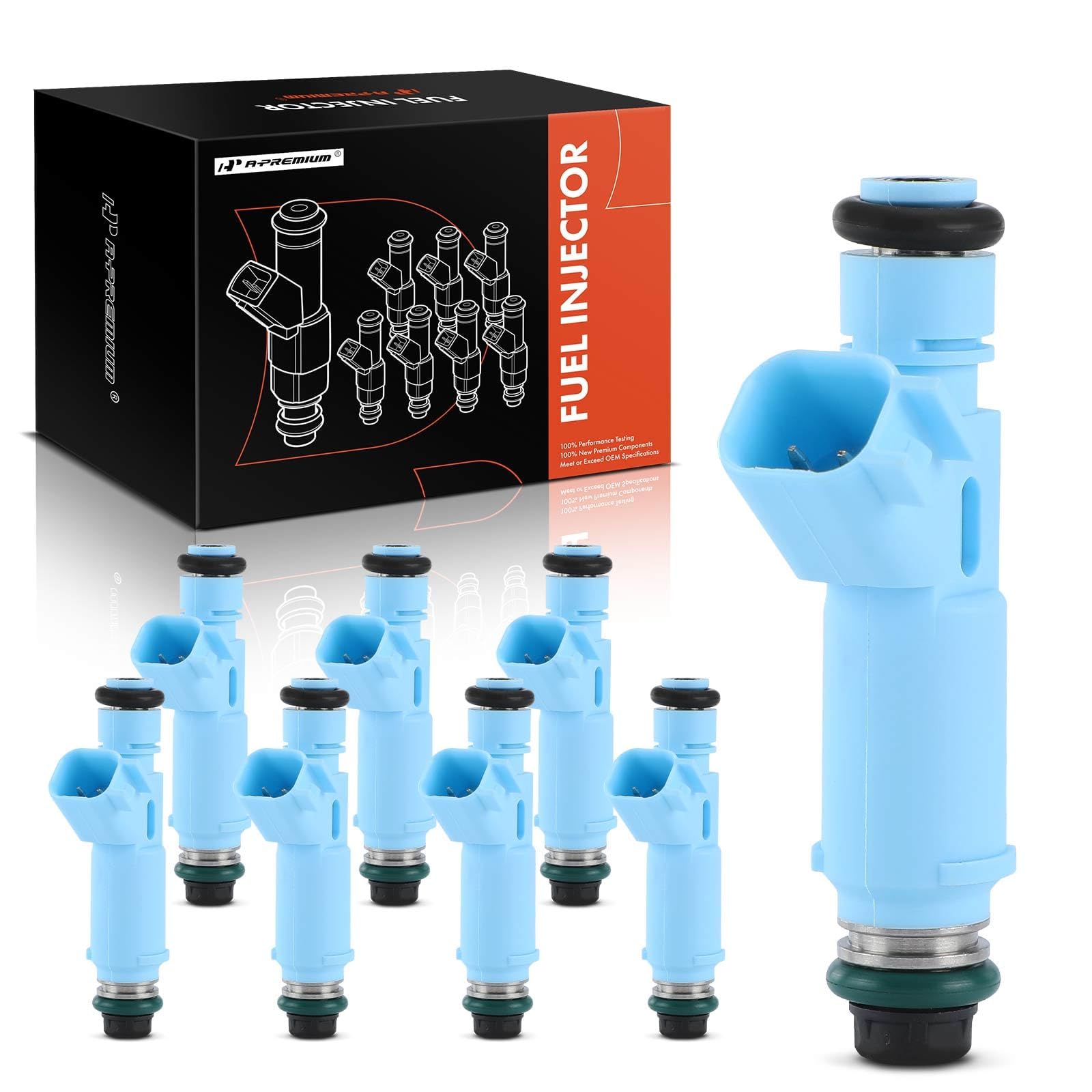 6pcs Fuel Injector Car Inner 4 Holes Engnie Fuel Injectors For Ford ...