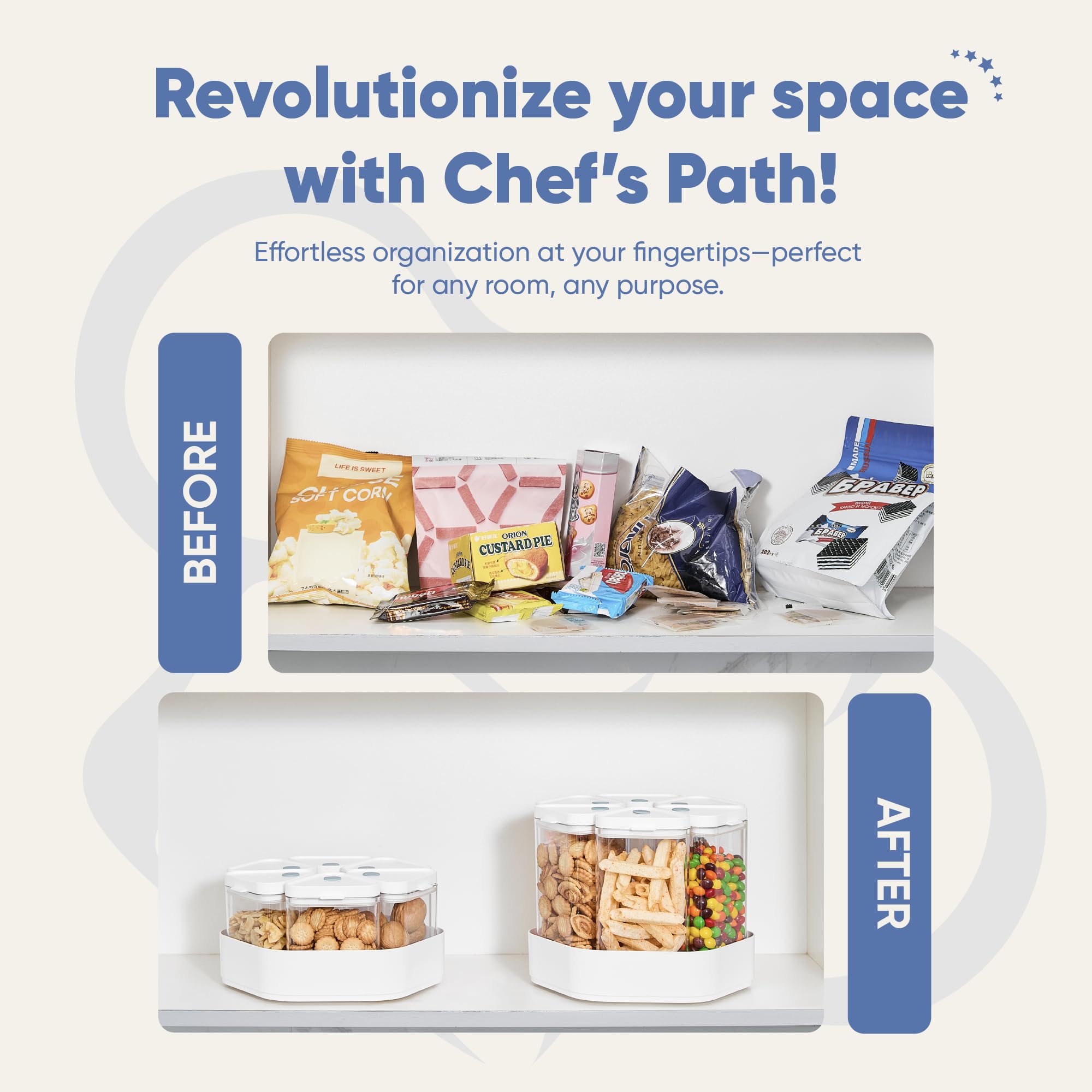 Snapklik.com : Chefs Path Spinning Container Set - 6 Pieces BPA-Free ...