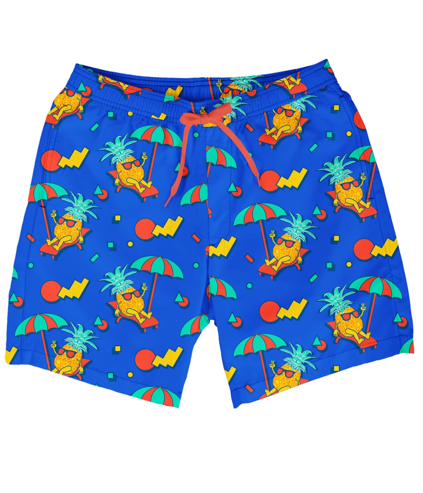 Snapklik.com : Poolside Pineapple 4 Way Stretch Swim Trunks For Men ...