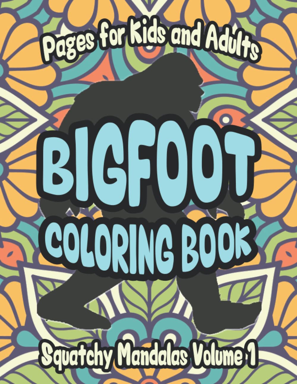 Bigfoot Coloring Book Stress Relief Bigfoot Coloring Pages For Kids ...
