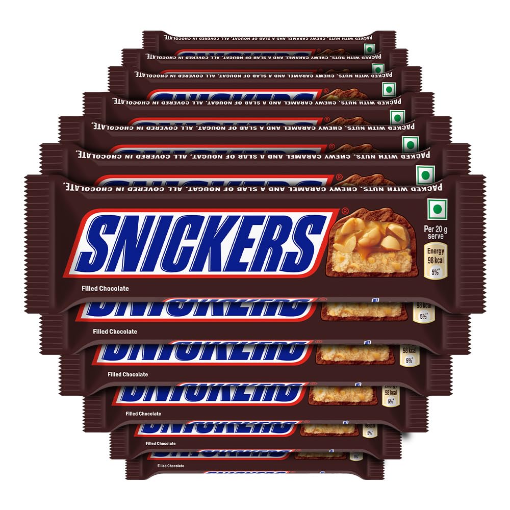 Snickers Peanut Filled Chocolate Bar, Loaded With Delicious ...