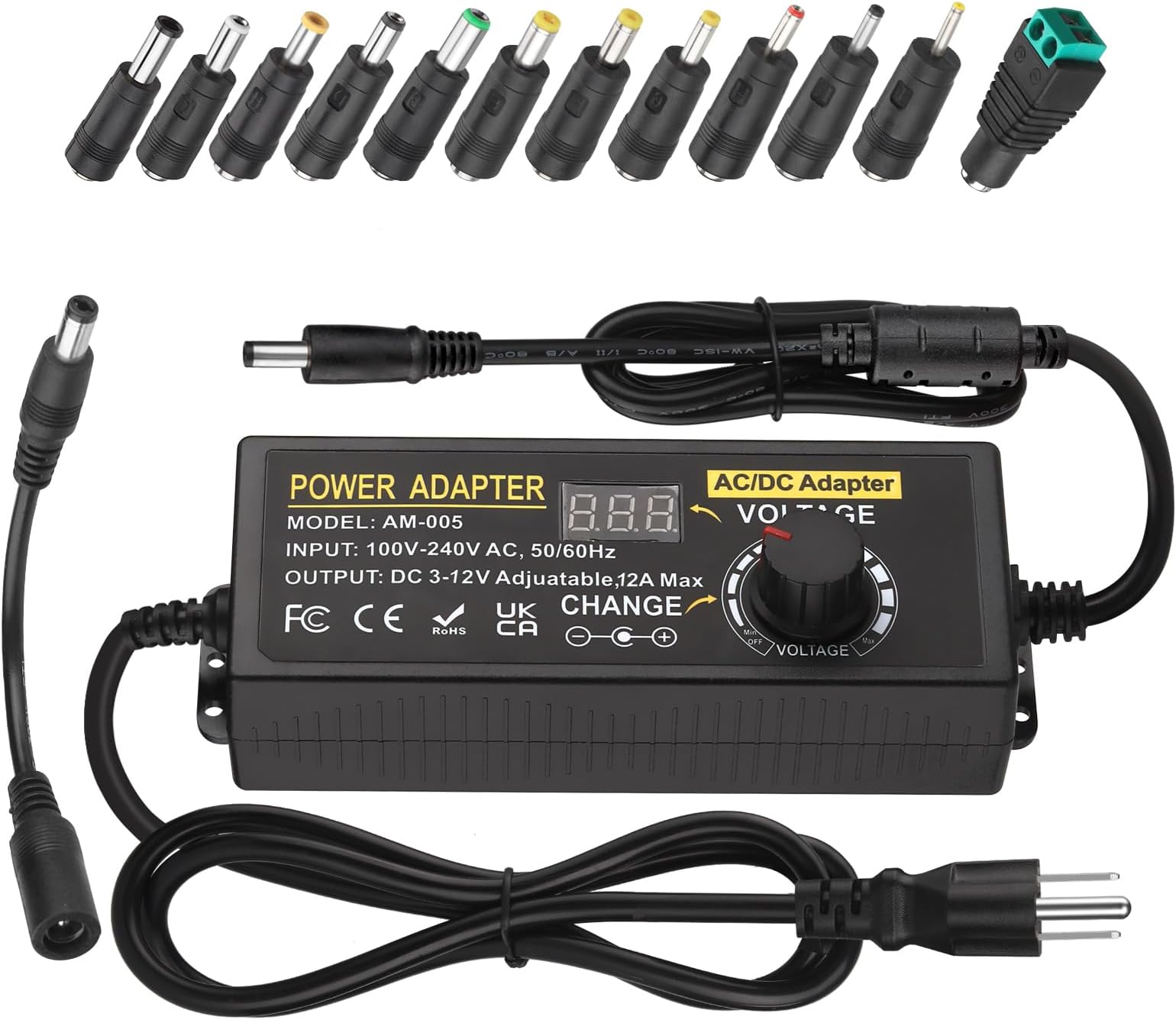 Amazon.com: Suacopzar DC 19V 3.42A Power Adapter, 65 Watt AC 100-240V ...