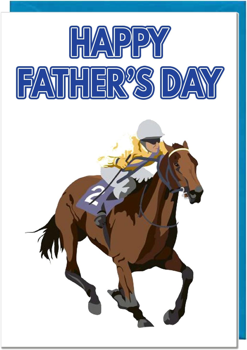 AK Giftshop Father's Day Horse Racing Themed Card - Happy Father's Day ...