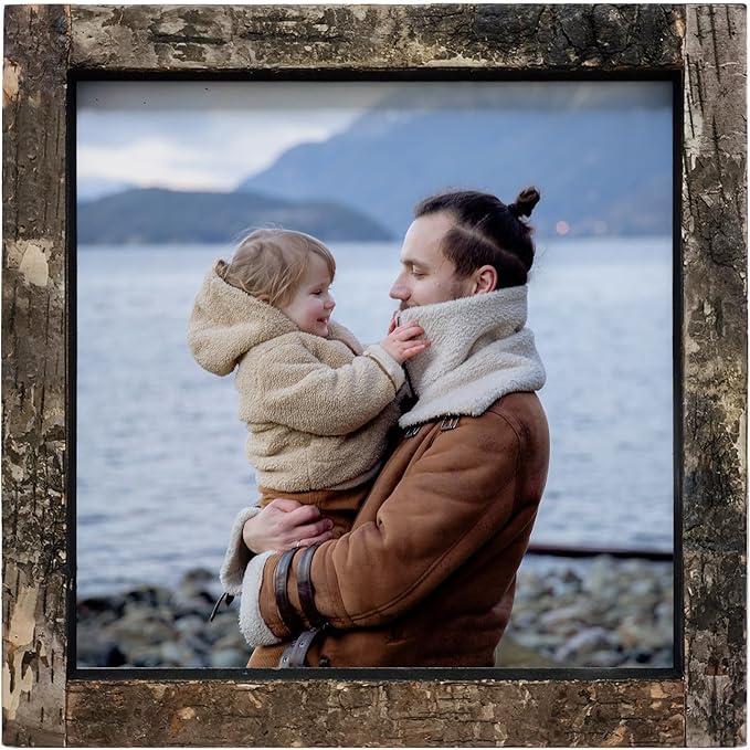 Amazon.com - Eosglac Rustic 8x8 Picture Frames Wood, Square Wooden ...