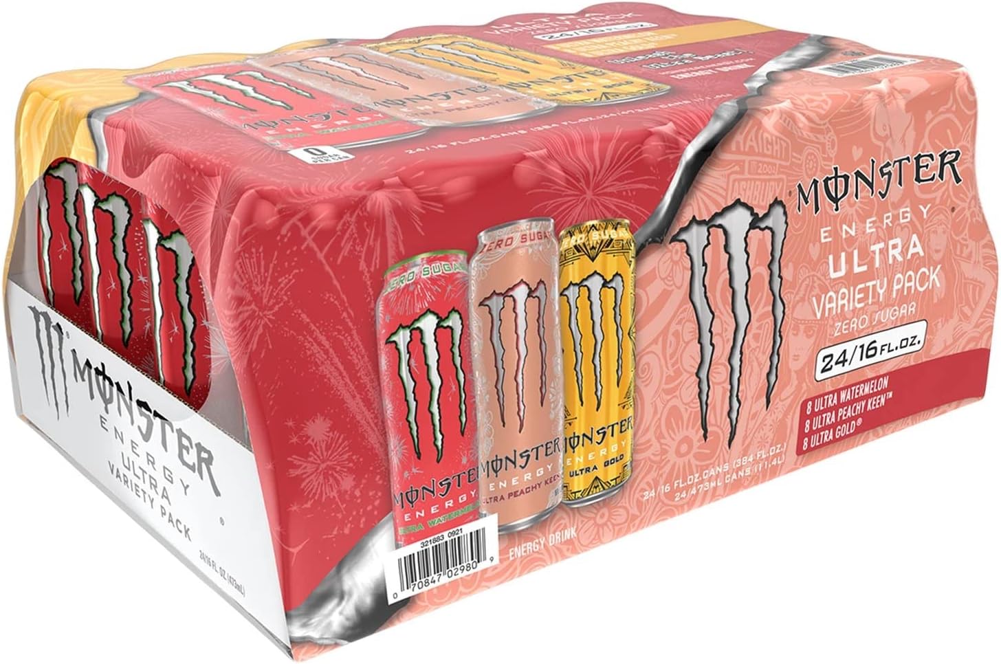 Amazon.com: Monster Energy Ultra PWG Variety Pack, 16 Fluid Ounce (Pack ...