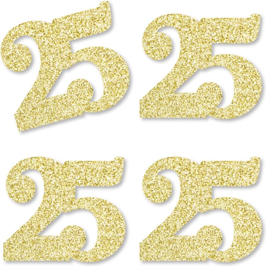 Amazon.com: Big Dot of Happiness Gold Glitter 25 - No-Mess Real Gold ...
