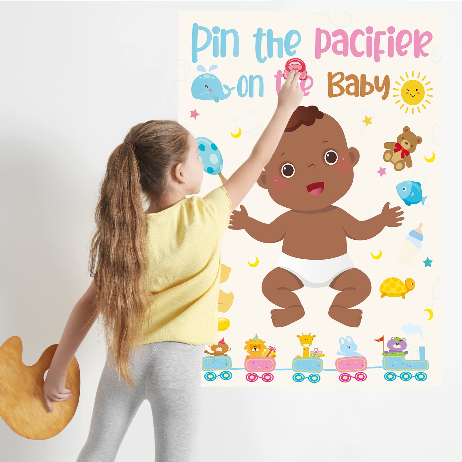 Snapklik.com : Yinder Pin The Pacifier On Baby Game African American ...