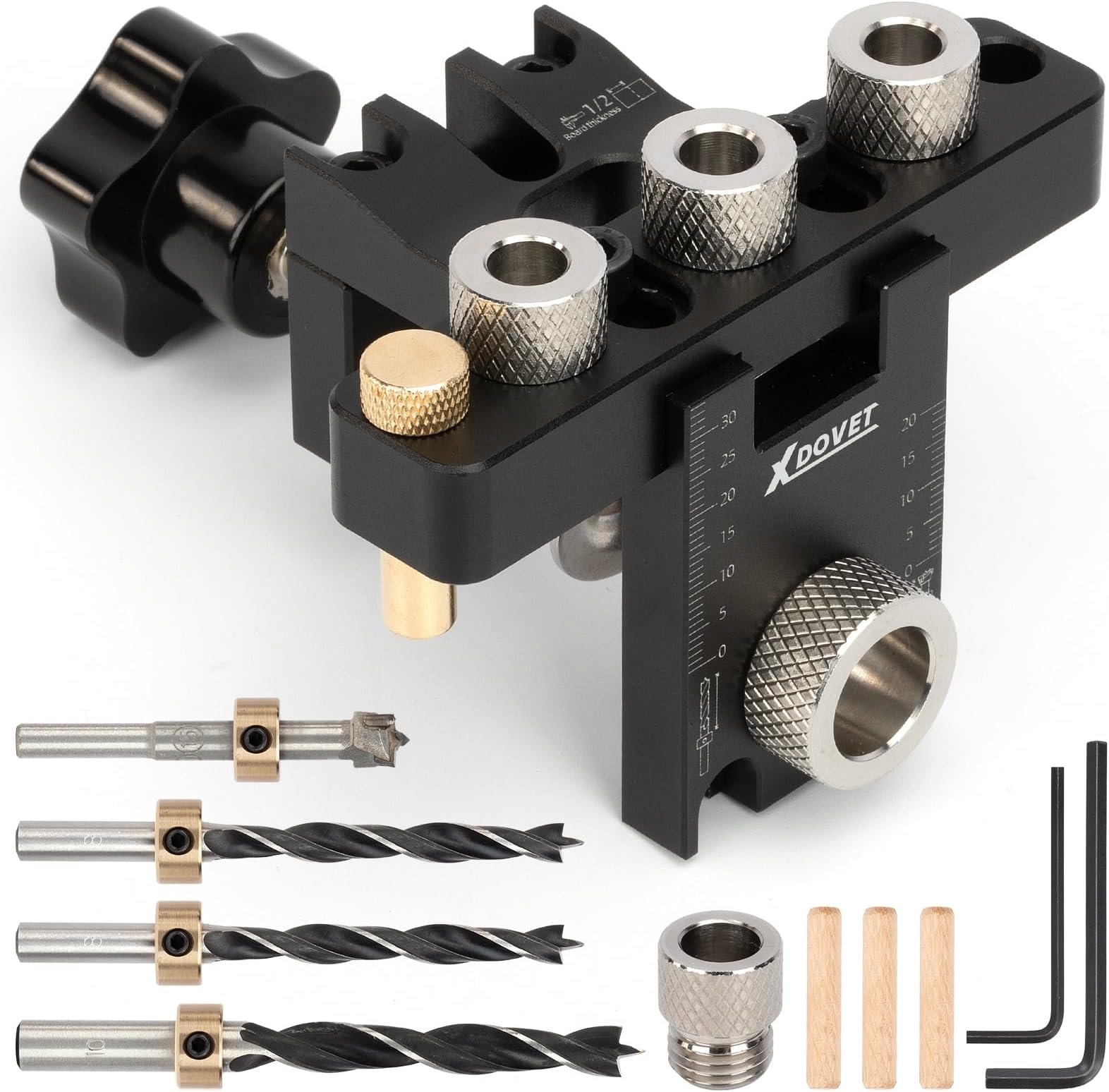 Yuantenhwy Universal High Precision Jig Dowel Cam Jig Kit with 5 Dowel ...