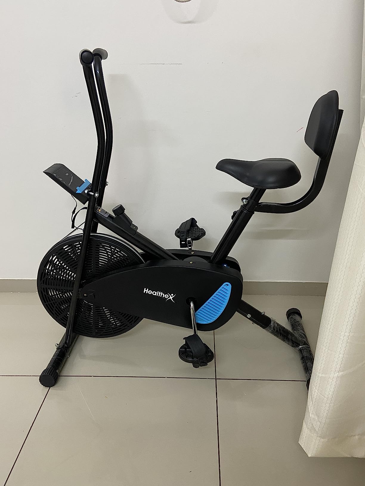 Healthex Exercise Cycle Air Bike Fitness Equipment For Home Reach ...