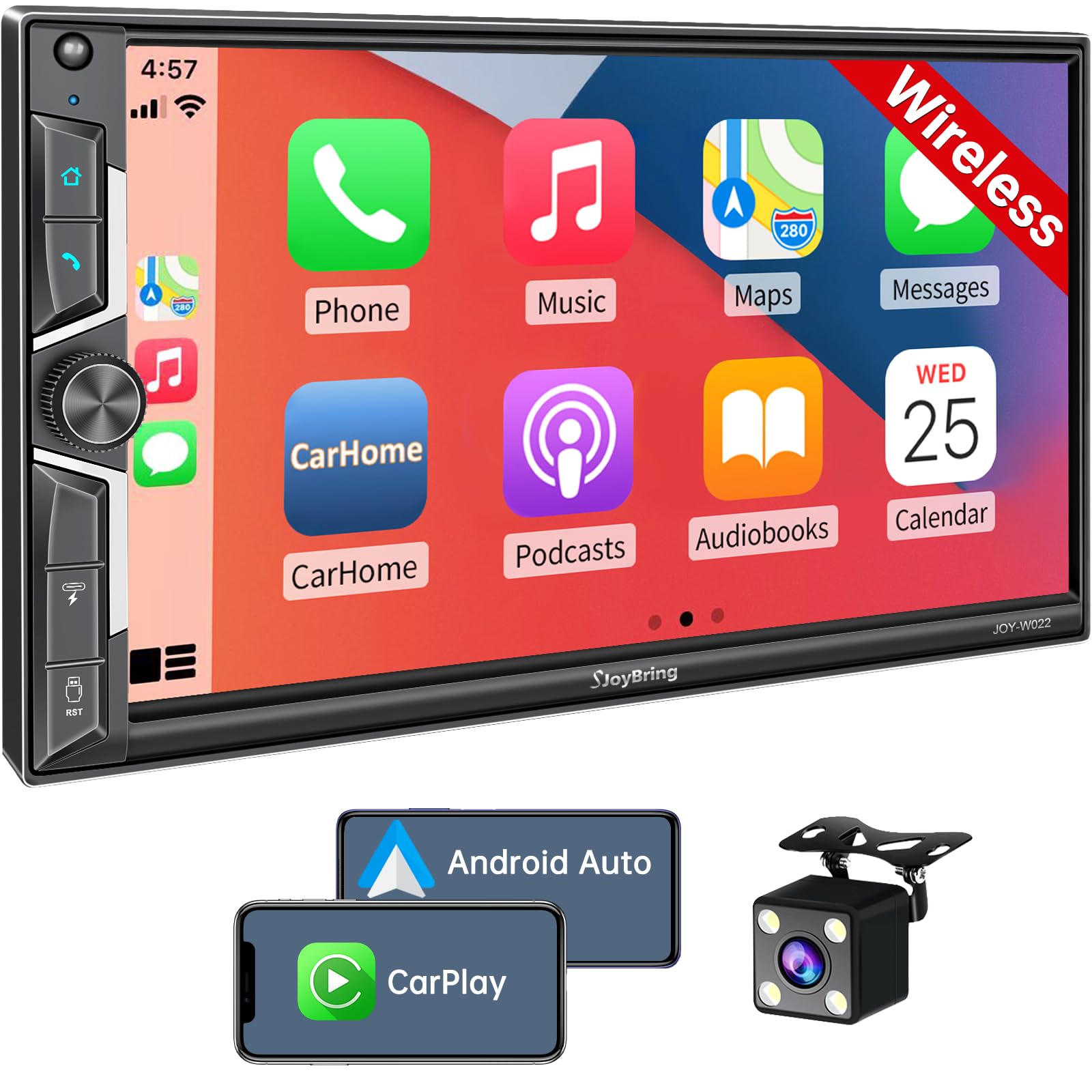 Snapklik.com : SJoyBring Wireless Double Din Car Stereo