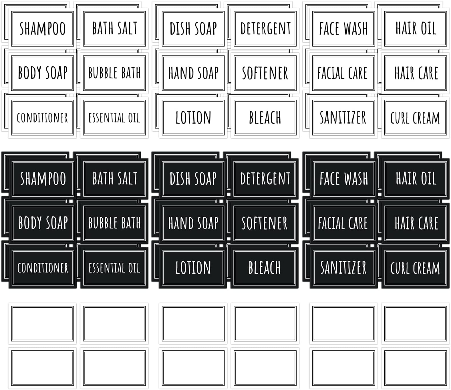 Amazon.com: Segbeauty 84 Pack Self-Adhesive Waterproof Labels ...