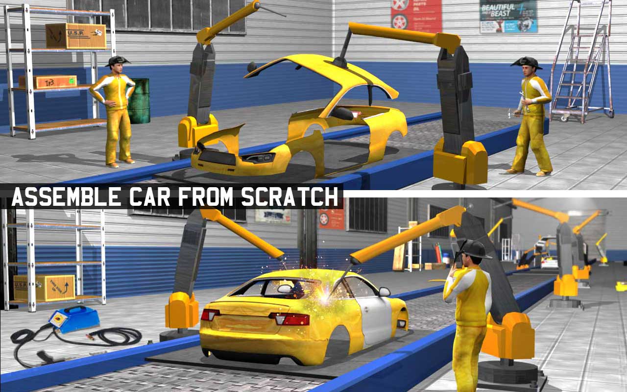 Sports Car Maker Factory 2018: Car Mechanic Simulator & Auto Builder ...