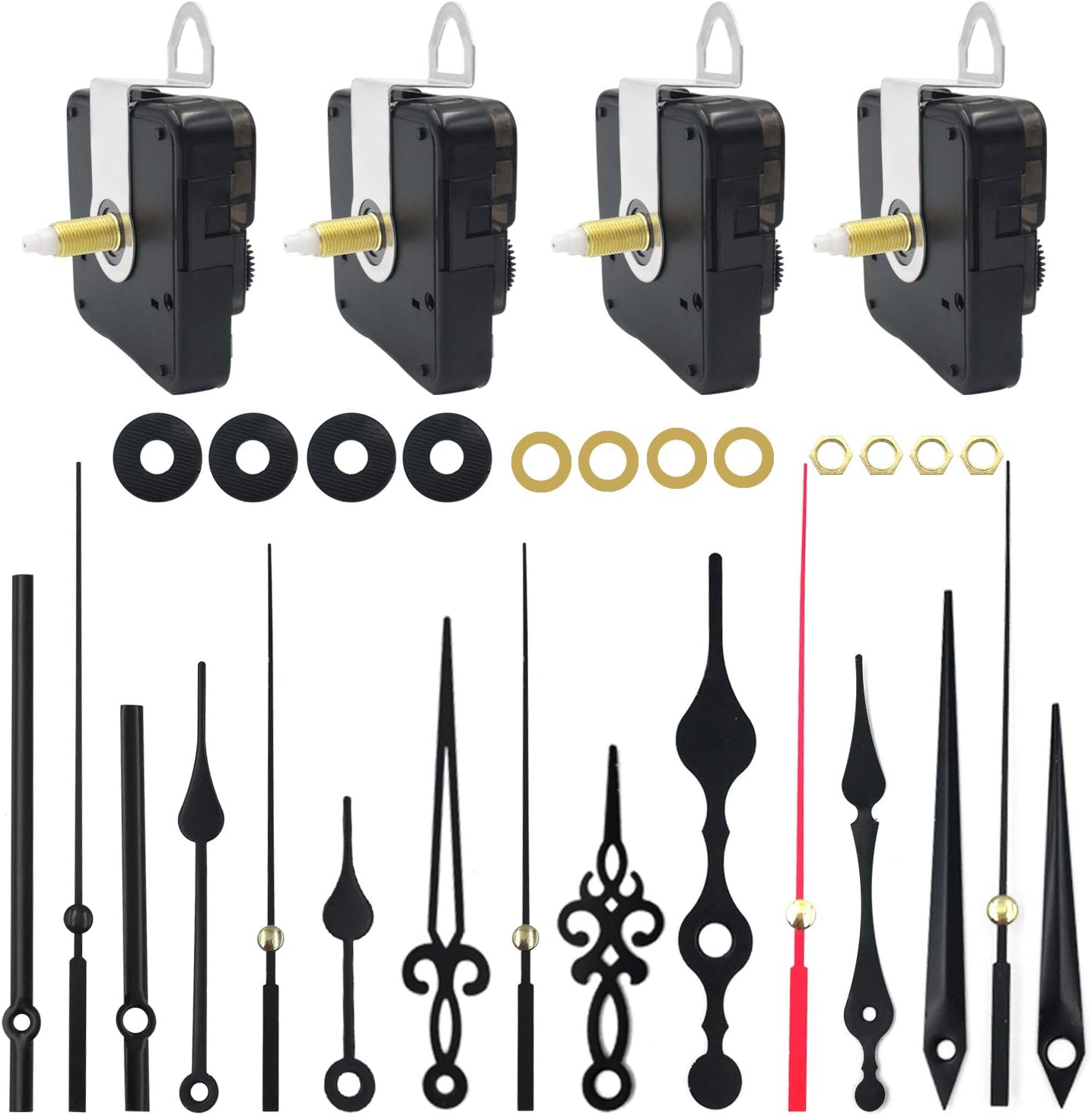 Amazon.com: Clock Hands and Motor Kit, Clock Mechanism Replacement, 4 ...