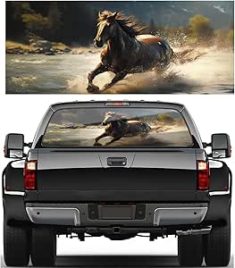 Amazon.com - Perforated Graphics Rear Window Decal for Truck,Horse ...