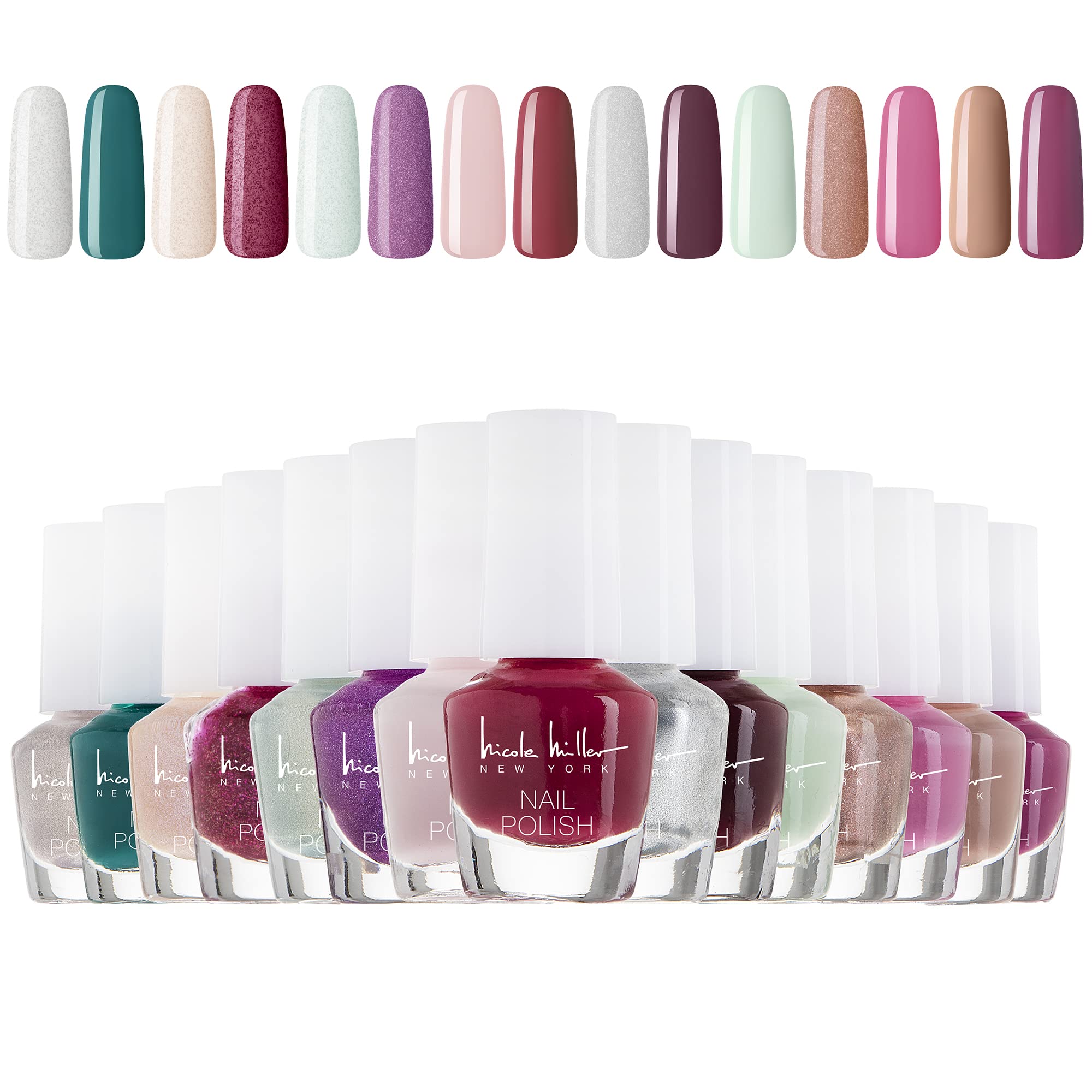 Snapklik.com : Nicole Miller Mini Nail Polish Set Glossy