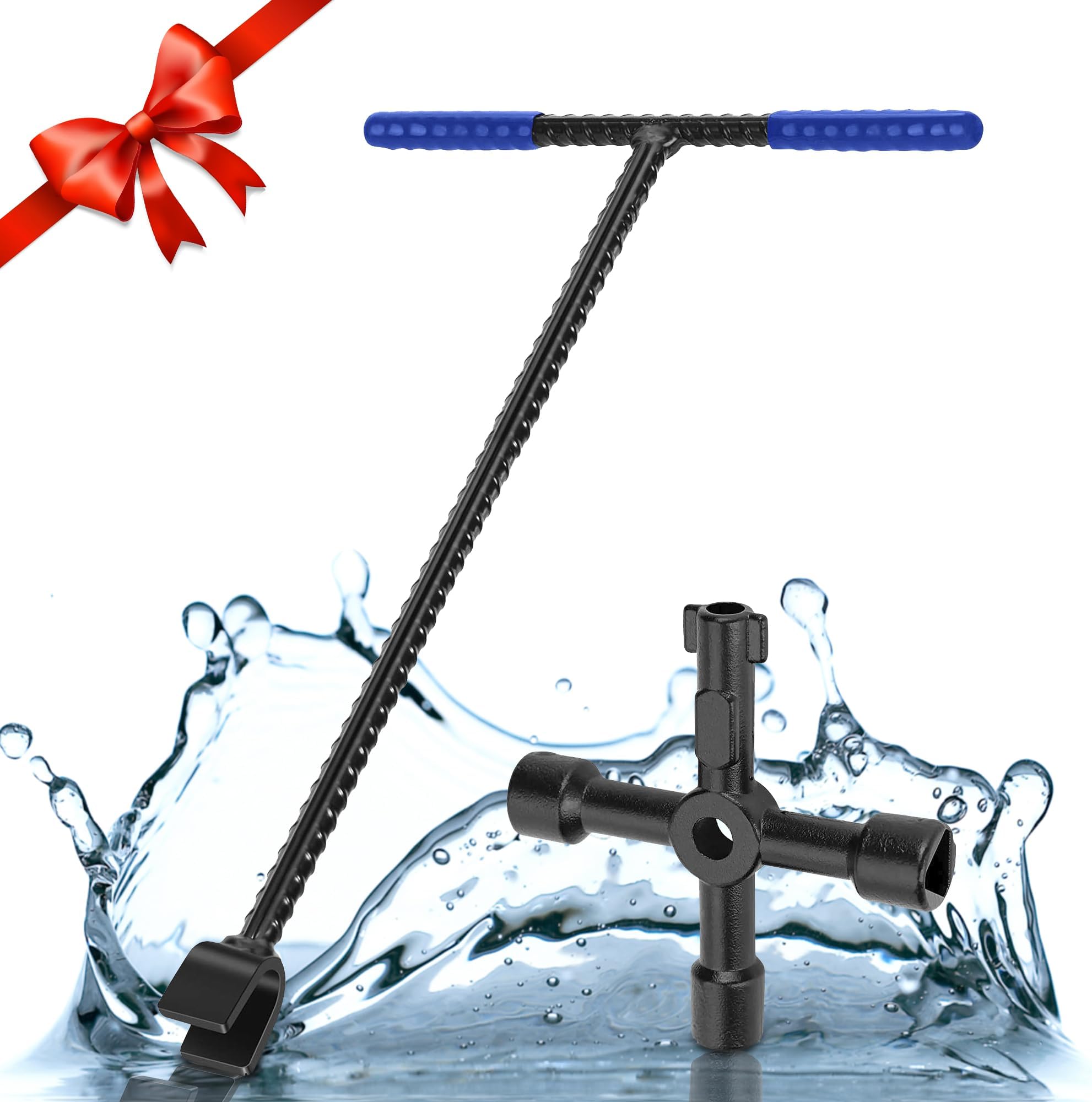 HOMESTEAD 36-Inch Water Meter Key with wide T handle, Comfortable Grip ...