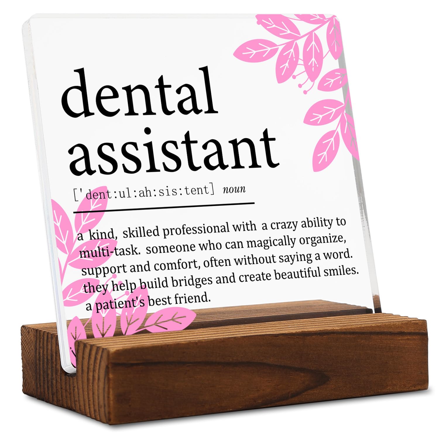 Amazon.com: Appreciation Gifts for Dental Assistant Clear Desk Decor ...