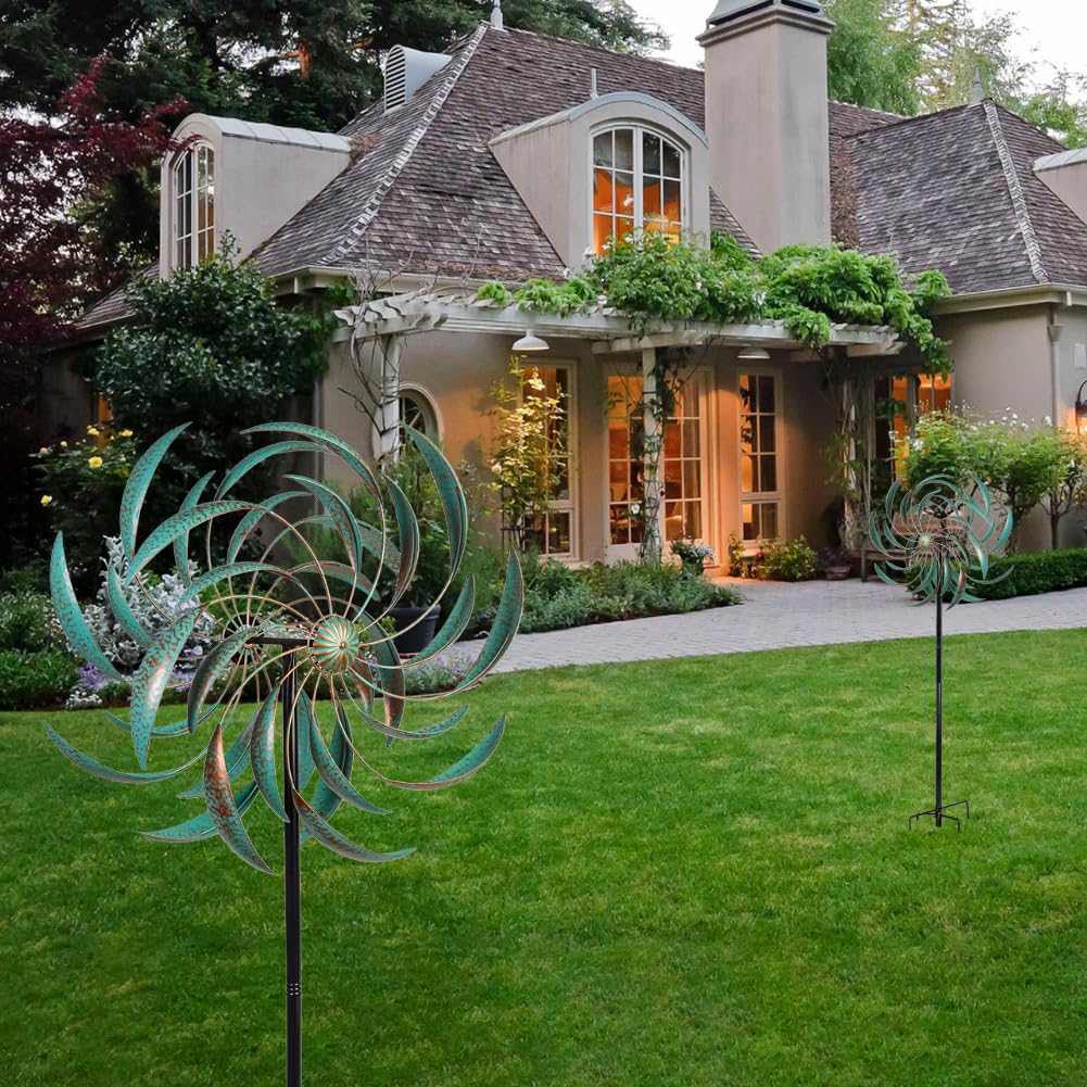 VEWOGARDEN Large Wind Spinners for Yard and Garden, Waterproof Metal ...
