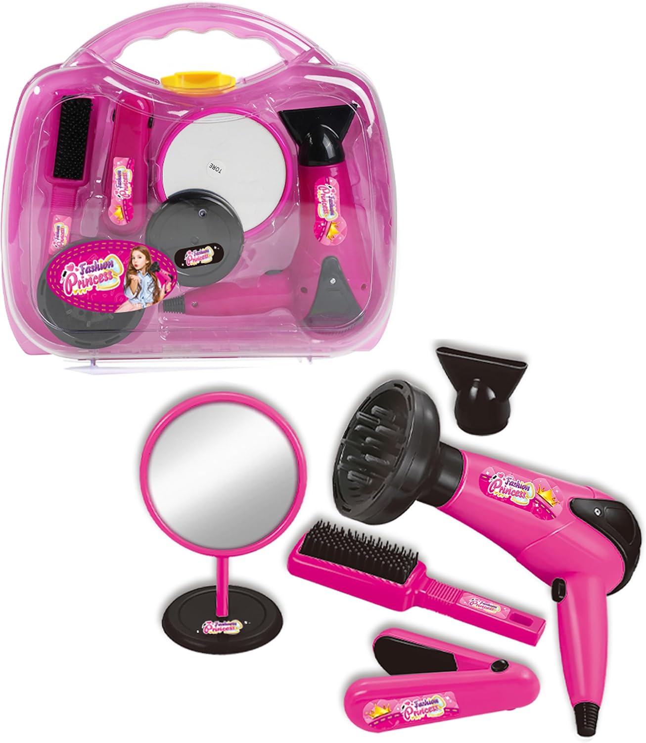 Girls Hair & Beauty Make Up Role Play Set Childrens Hairdressing ...