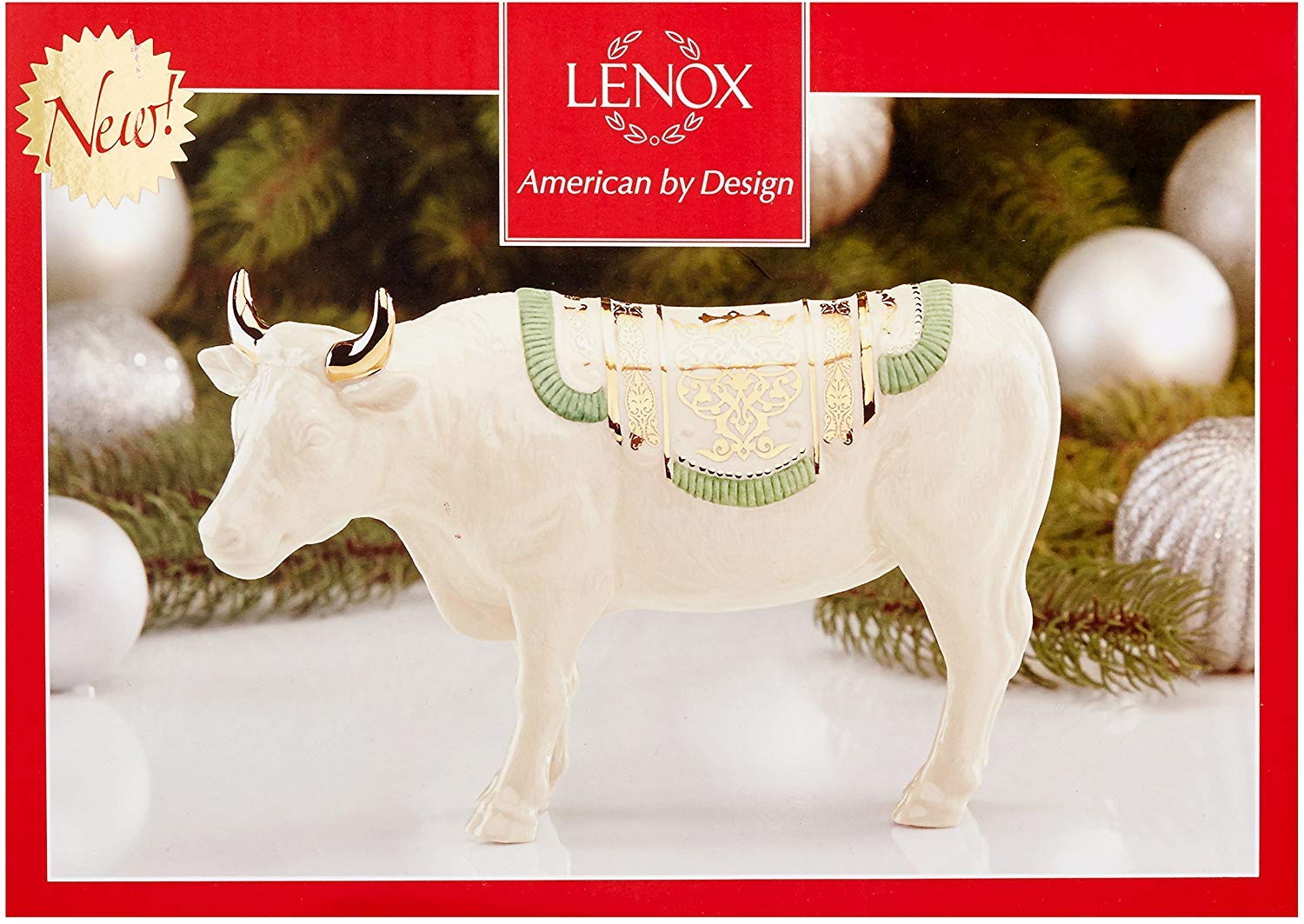 Amazon.com: Lenox Oxen First Blessing Nativity Standing Ox 7" Figurine ...