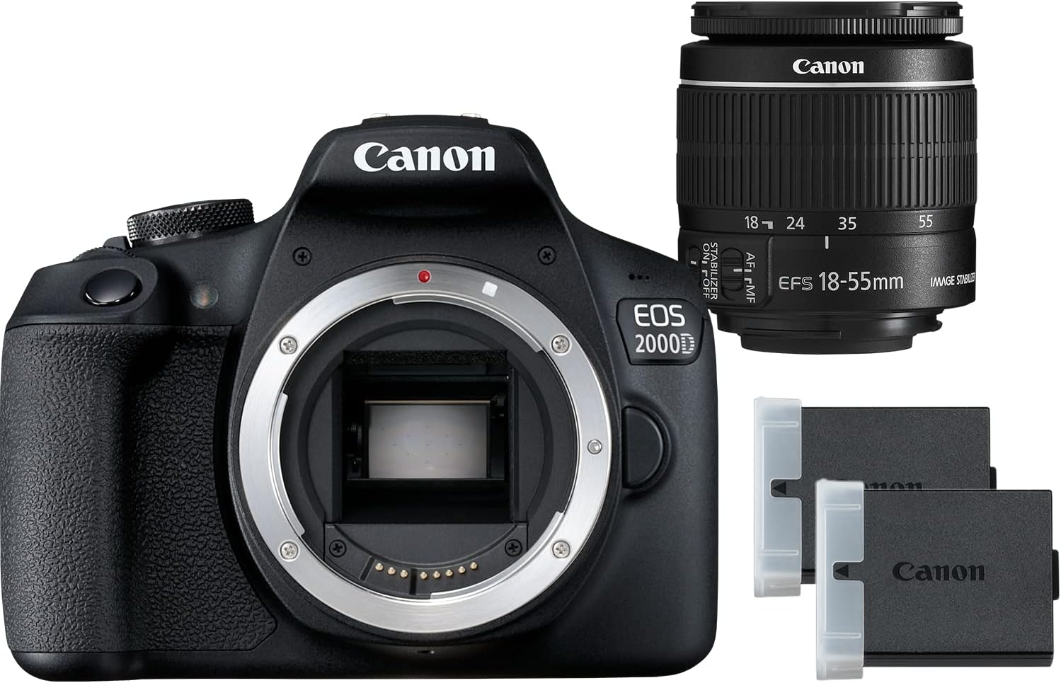 Canon EOS 2000D + EF-S 18-55mm III Lens - Easy-to-use DSLR Camera with ...
