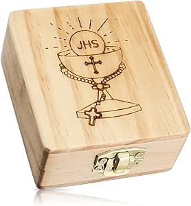 Amazon.com: Menkxi First Communion Jewelry Box 2.8 x 3.2 x 1.4 Inch ...