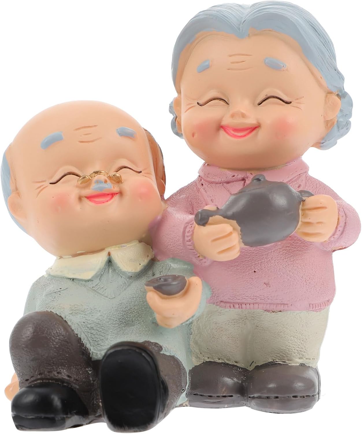 Amazon.com: Old Man Granny Ornaments tablescape Decor Miniatures ...