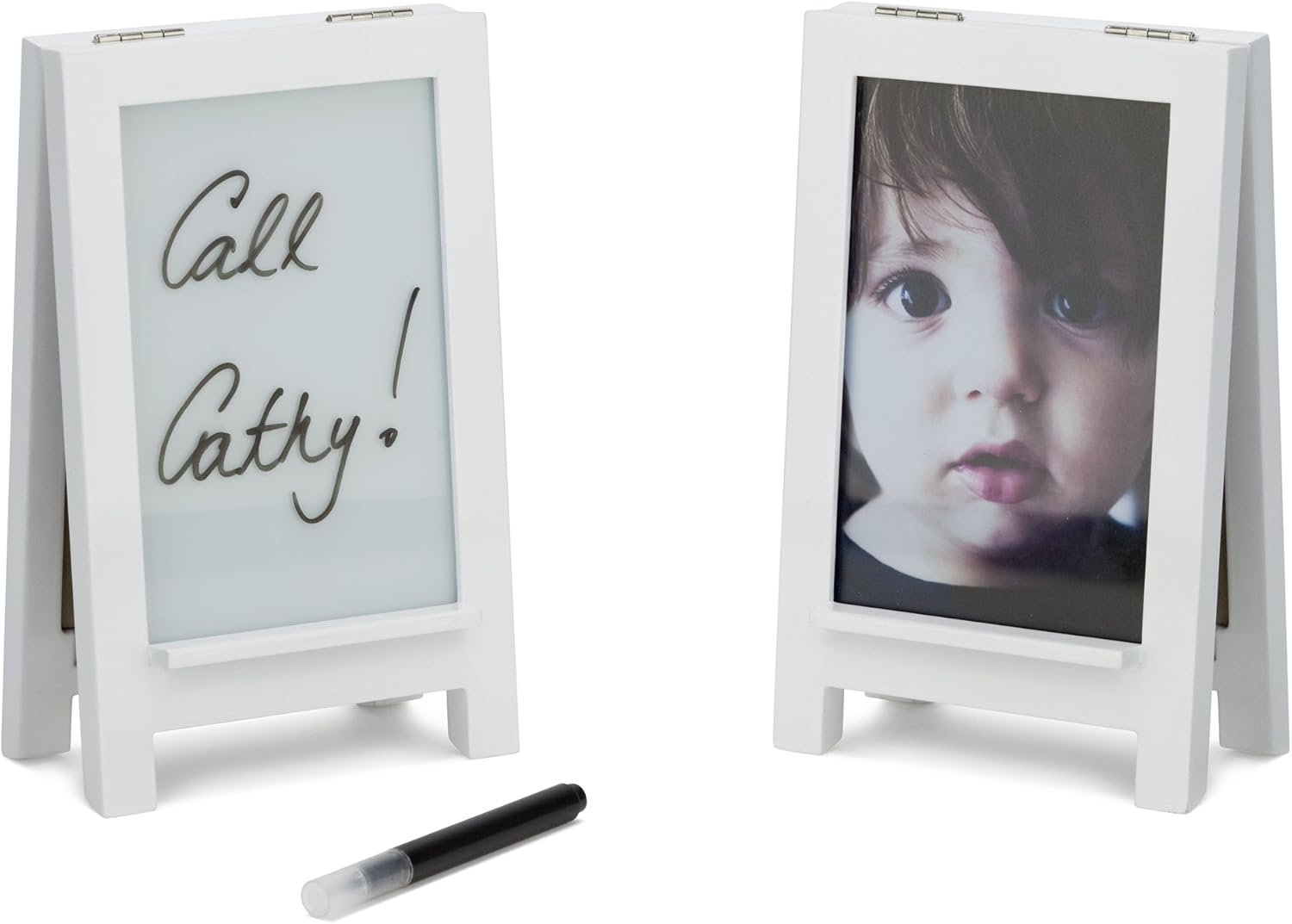 Amazon.com - Umbra Fotoboard Wood Picture Frame with Dry Erase Message ...